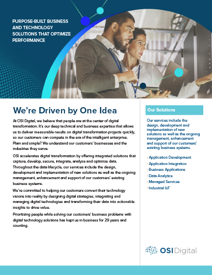 Data Sheet: OSI Digital Profile